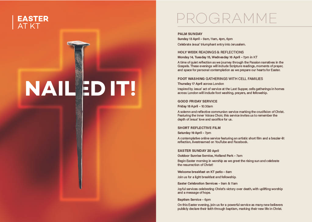 APR25-easterprogramme | Kensington Temple