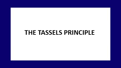 The Tassels Principle | Kensington Temple